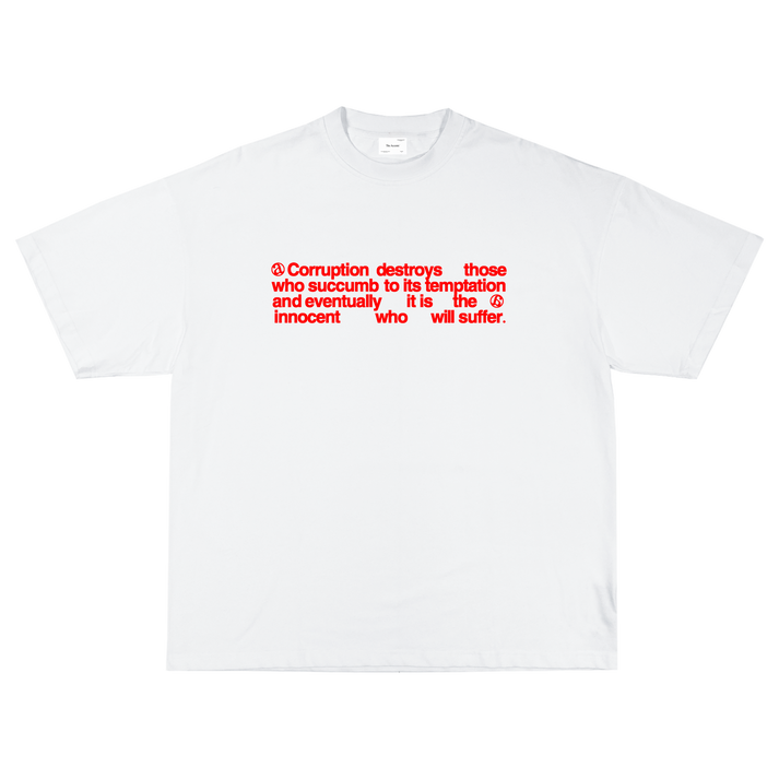 CORRUPTION TEE – THE ACCENTS